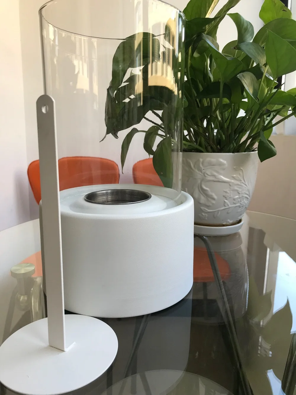 Inno-living TT-15 Mini Chiminea Glass Table Top Fireplace