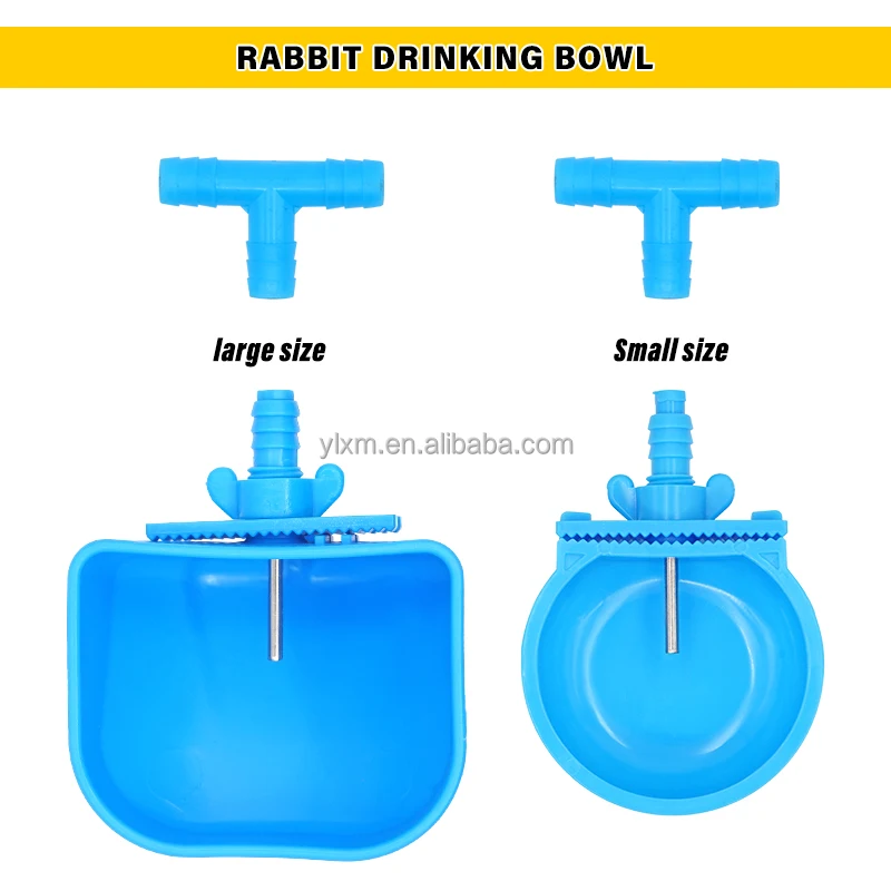 Automatic Animal Drinker Plastic Rabbit Water Trough Cage Rabbit ...