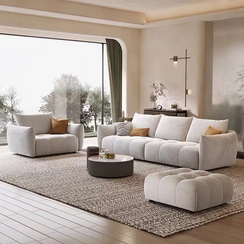 Modern Design Fabric Sofa Set Minimalist Luxury Modular Sofa Living ...