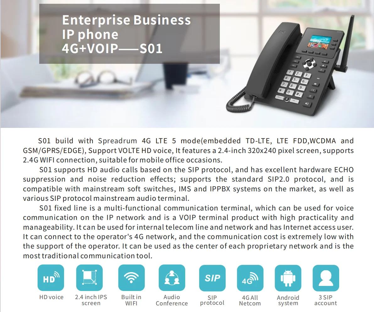 2G/3G/4G Phone SIP Network Desktop Phone Fixed Wireless Phone FWP ...