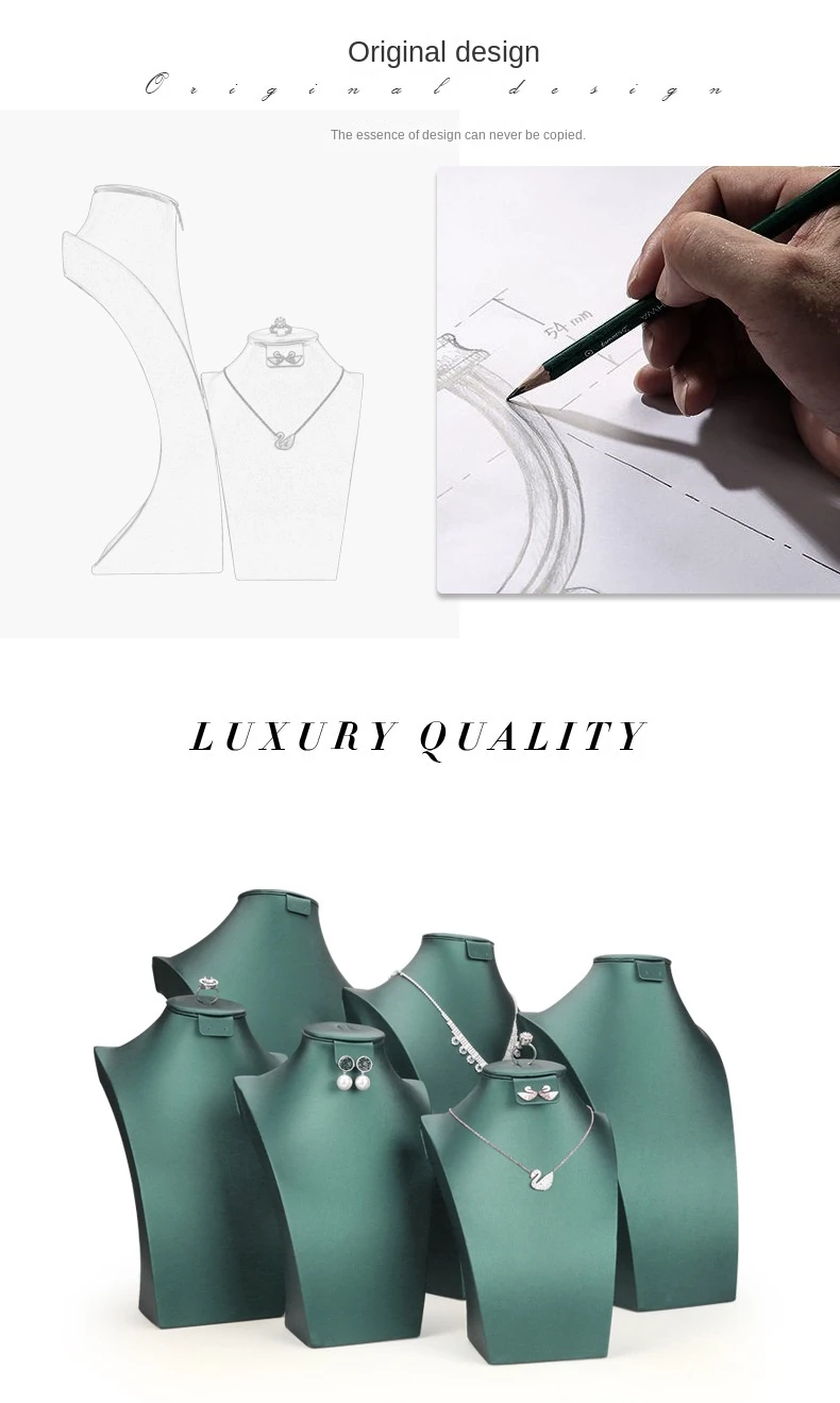 Design Professional Custom Jewelry Display Stand Neck Jewelry Necklace ...