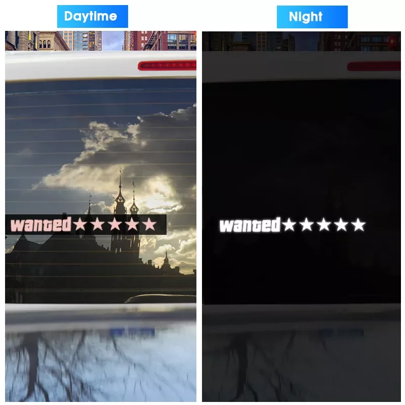 Source Factory Customized Logo El Light Up Led Car Stickers Wanted Led ...