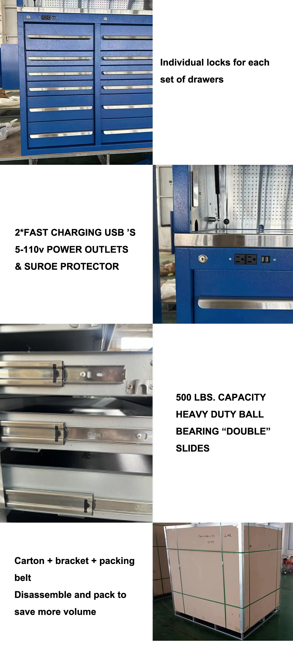 Modular Toolbox Mechanical Work Bench Hardware Tools Cabinet - Buy ...