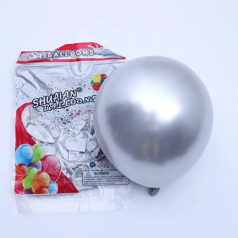Chrome Metallic Latex Balloons Metal Globos 12 Inch Qualatex Latex ...