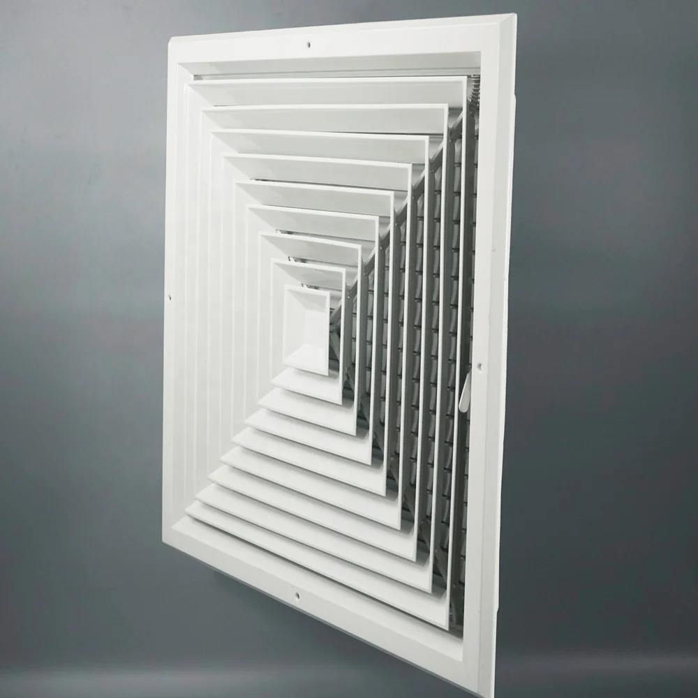 Square Air Diffuser with Damper HVAC System (CD-SA4-A2+VCD)