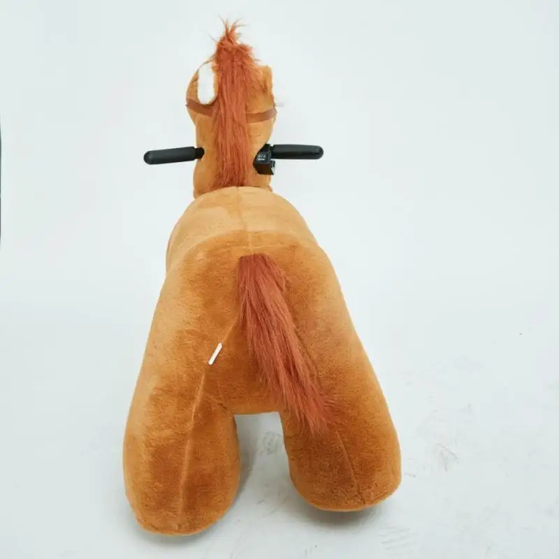 LULU Electric 6v Plush Motorized Animal Rides Horse for Children
