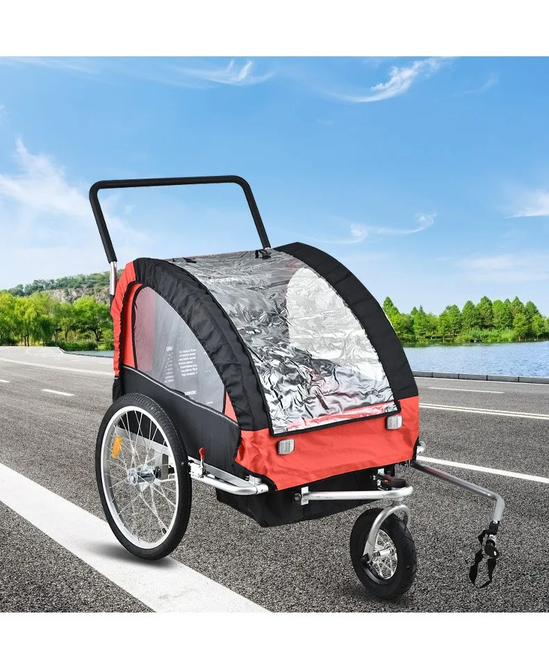 360 Swivel Wheel Baby Bike Trailer - Versatile & Sustainable