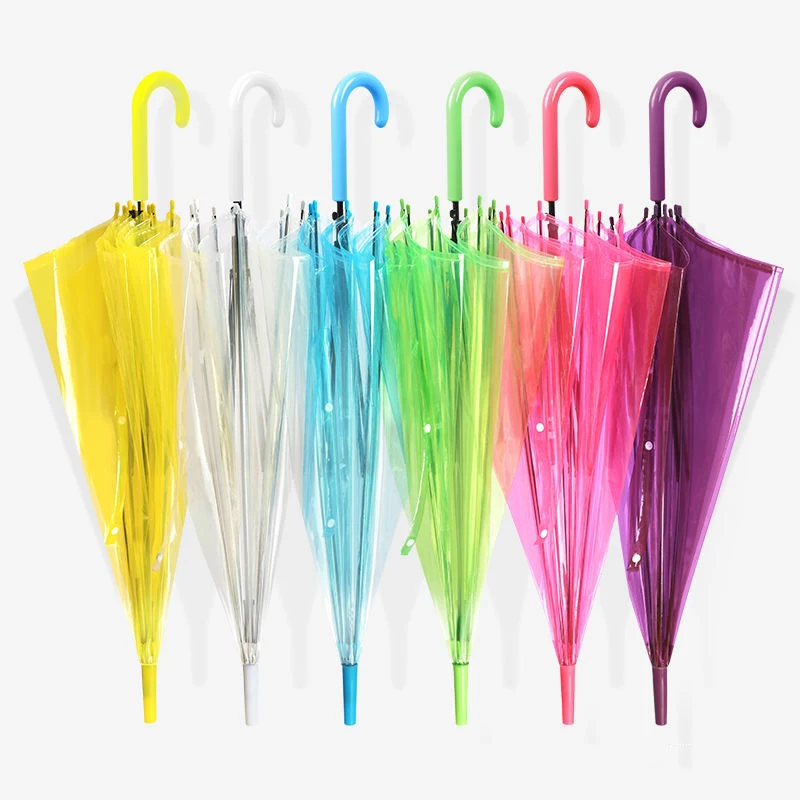 Customizable Transparent Frosted Mini Umbrella With Straight Handle Oem