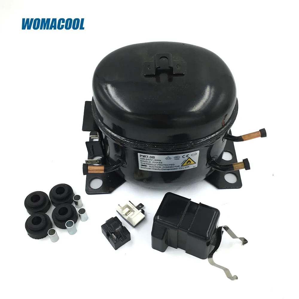 Danfu PW7.0B R600a Compressor for Fridge & Refrigerator Replacement Parts, OEM