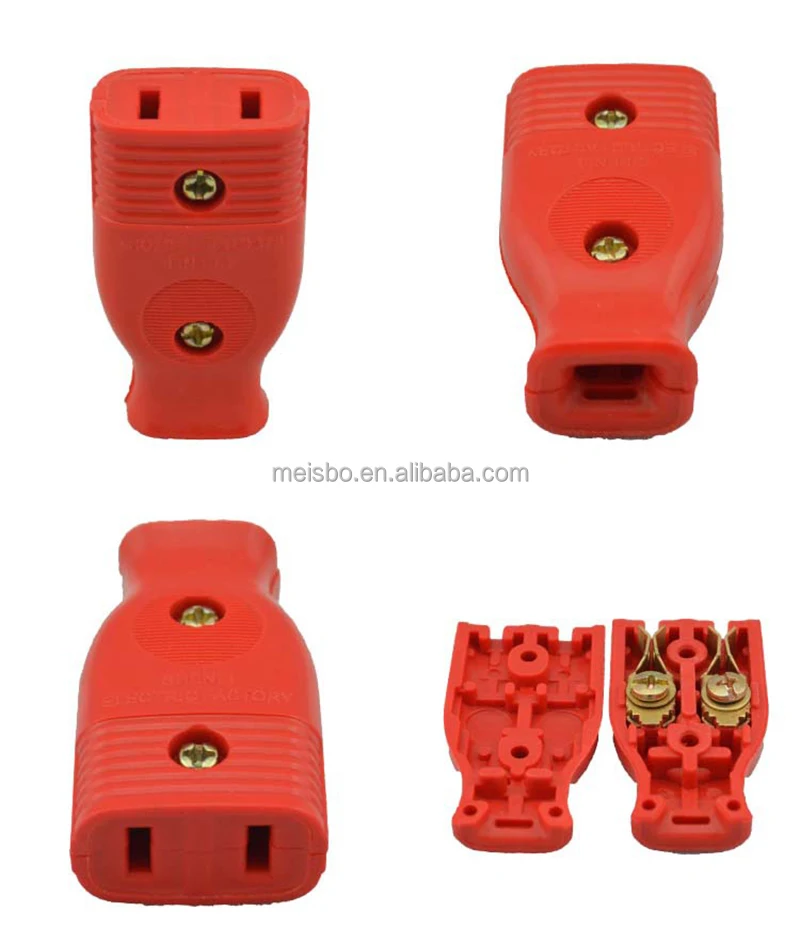 15a Single-phase 2-pole Power Socket Extension Cord In White Red Yellow ...
