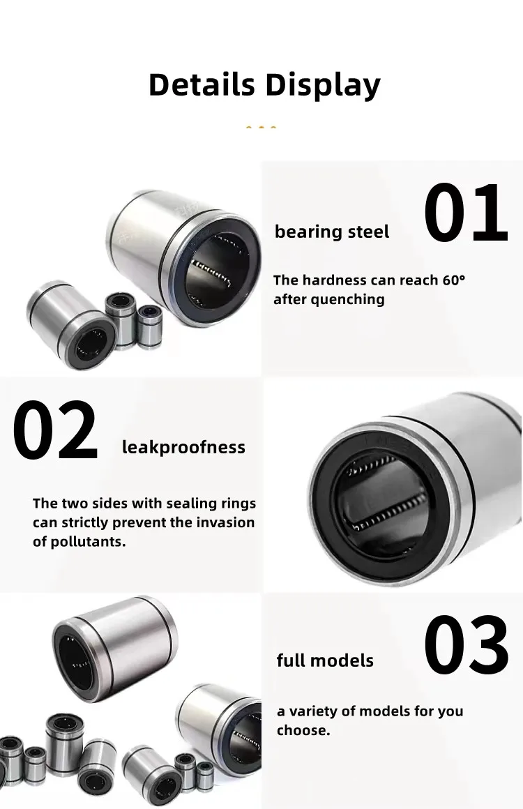 Sliding Linear Bearing Lm12uu Lm13uu Lm16uu Lm20uu Ball Guide Sleeve ...