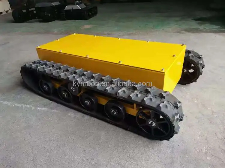 Tracked Robot Chassis Various Loading Weight Up To 10tons Rubber ...