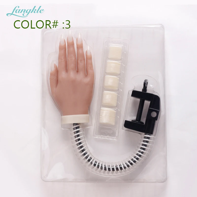 Factory Professional Practice Hand Training Silicone Nail Tech Practice ...