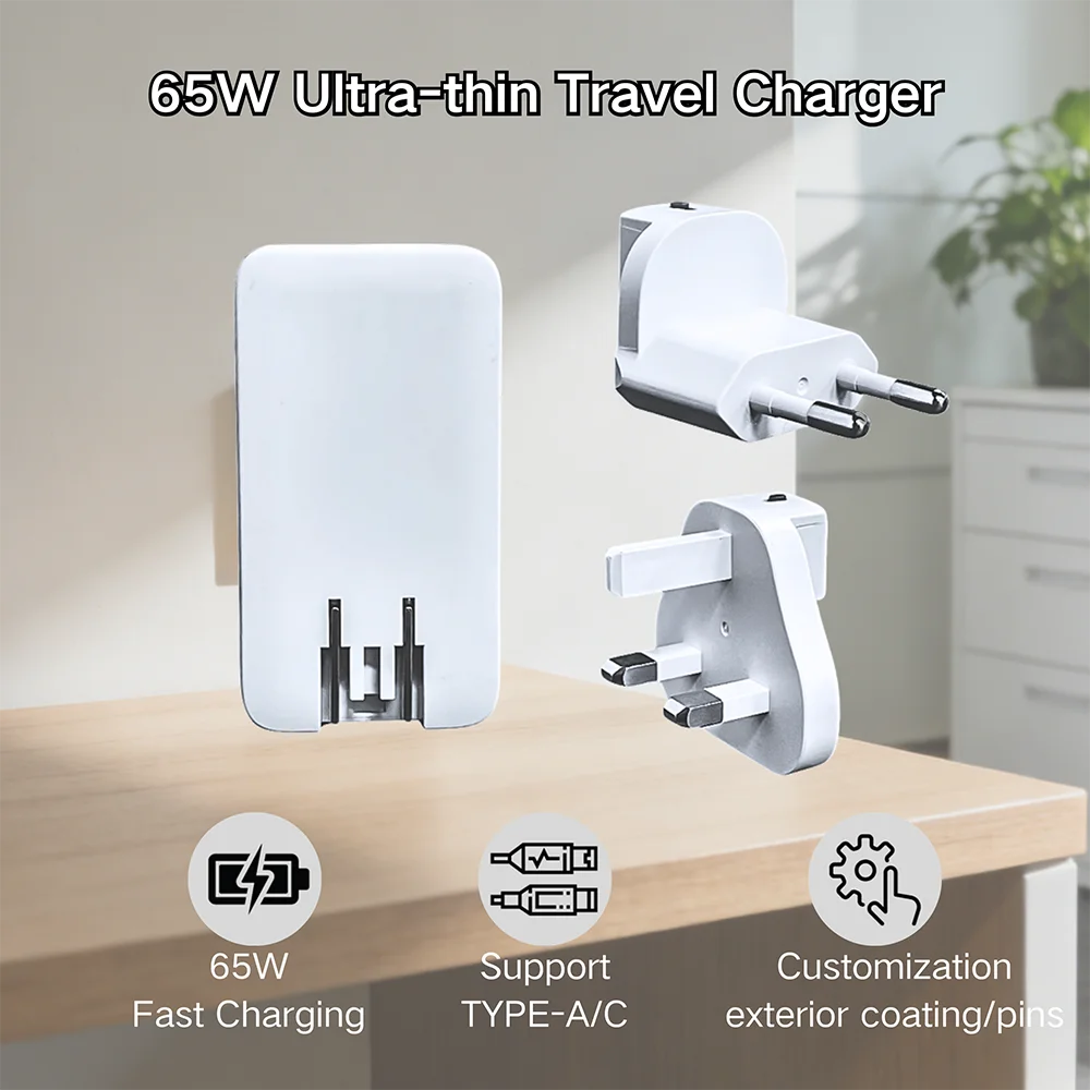 65W GaN Ultra-Slim Charger PD Fast Charge for All Devices| Alibaba.com