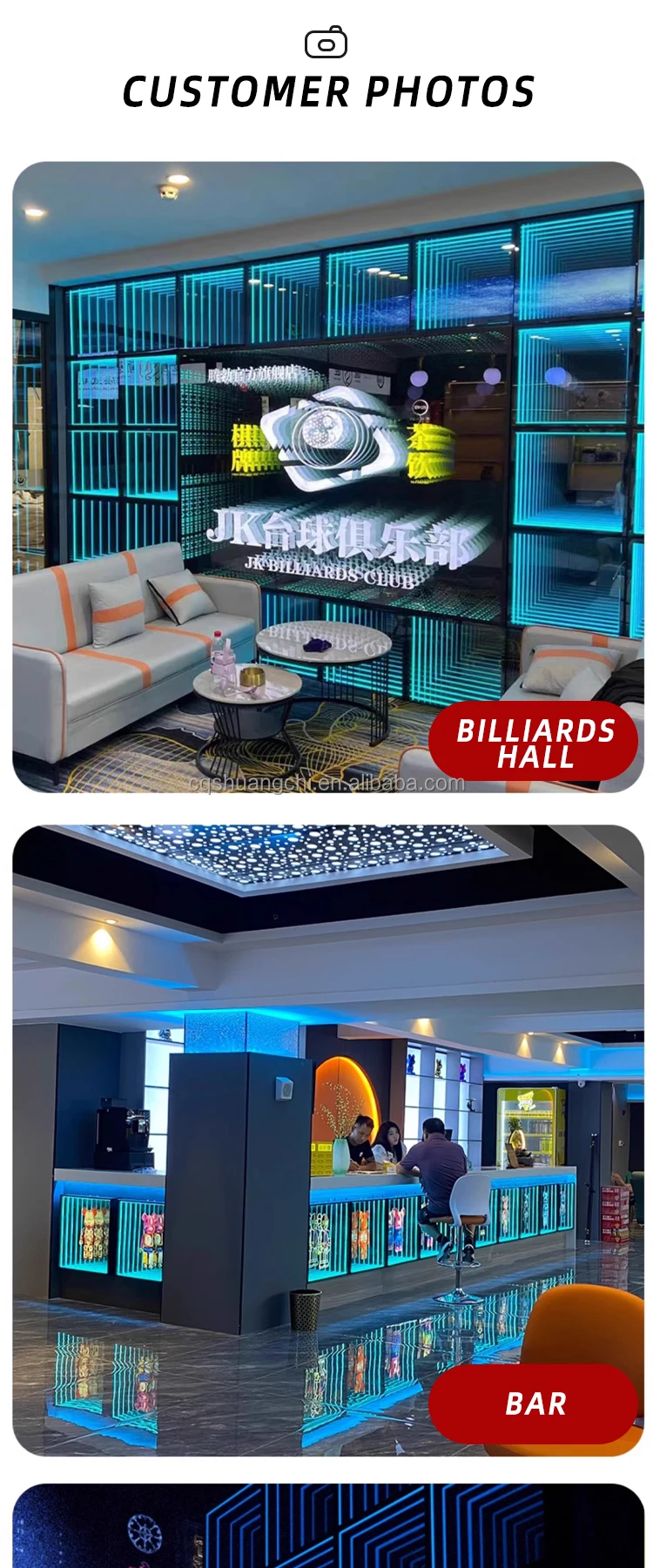 3d Hologram Projector Infinity Mirror Neon Abyss Mirror Sheet - Buy Led ...