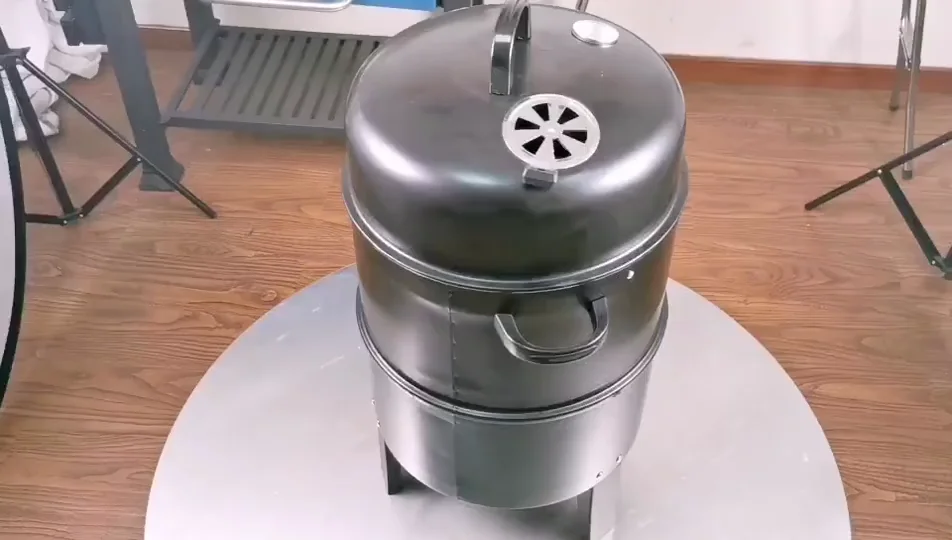 Wholesale Outdoor Cylinder Barrel Shaped 3 Layers Tower Vertical Smoker ...