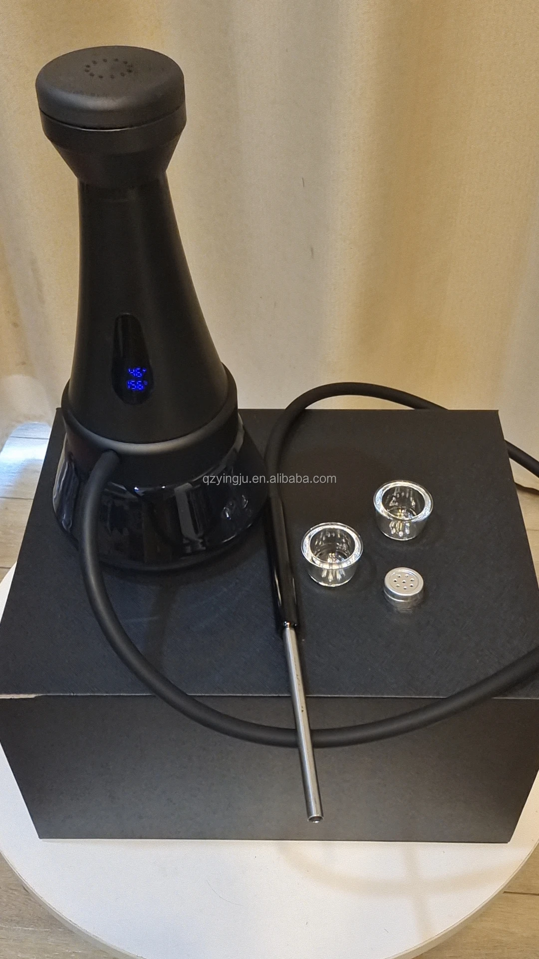 Yj Electronic Hookah Shisha With Glass Pods Electronic Shisha Display ...