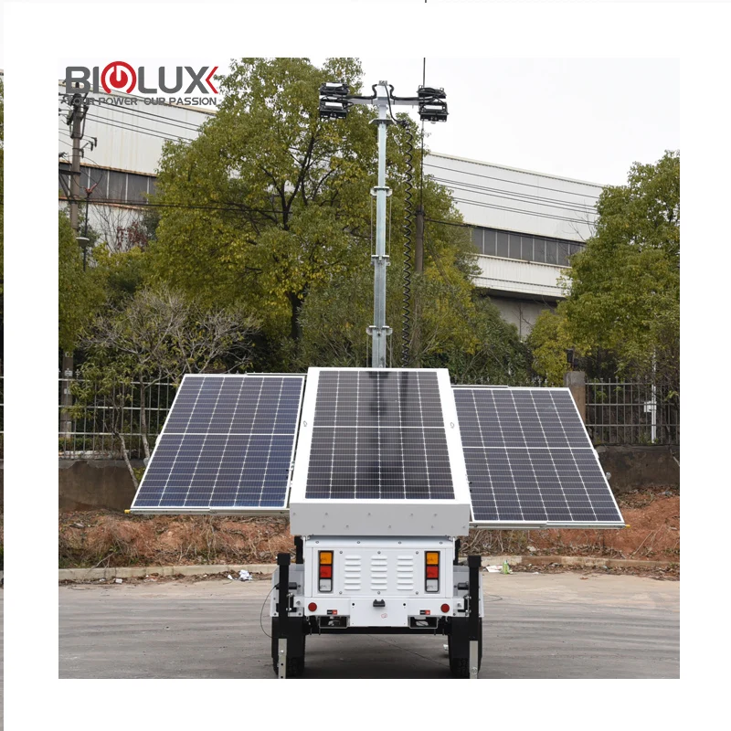 Mobile Portable Solar Surveillance Trailer For Lighting And ...