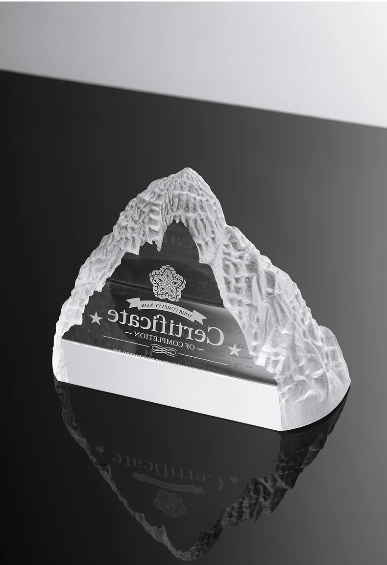 Wholesale New Design Crystal Glass Blank Shield Shape Trophy Award ...