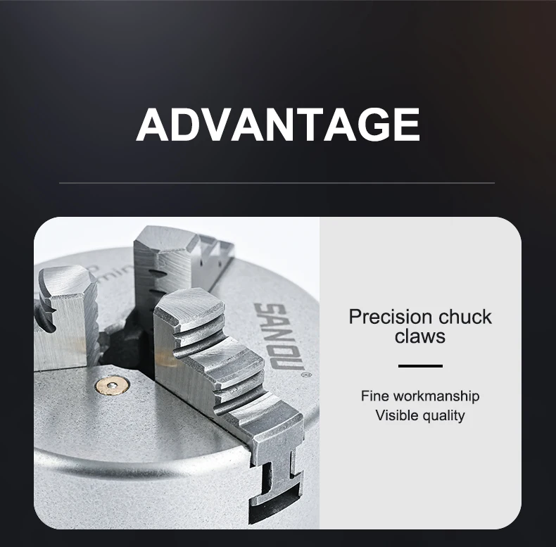 SANOU Pro Mini Lathe Chuck 80mm - High Precision 3 Jaw Self-Centering ...