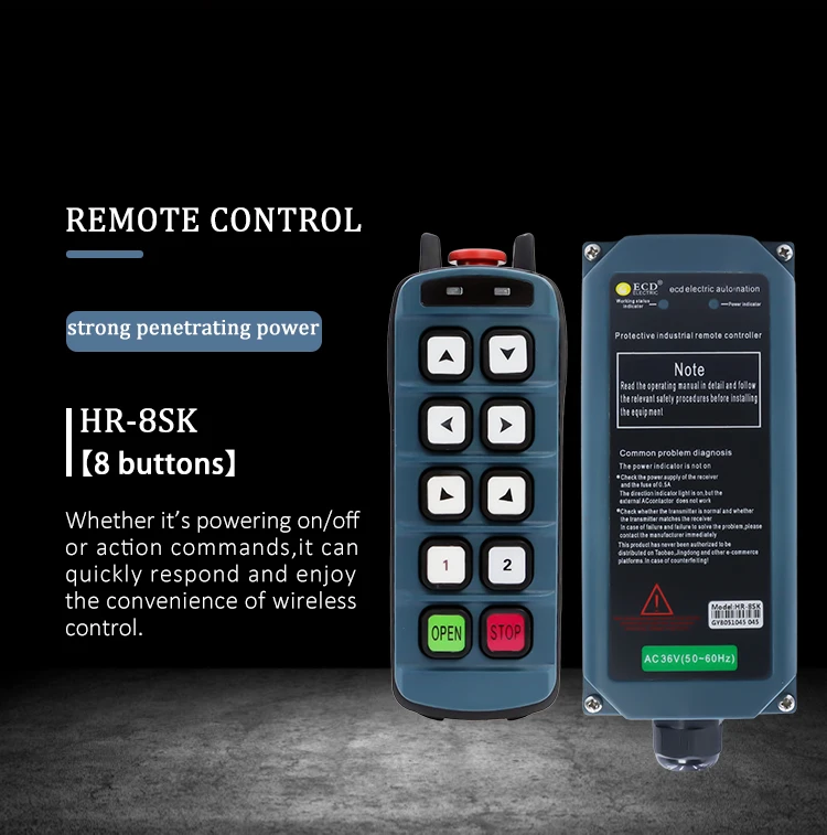 Factory Customized Wireless Waterproof Industrial Remote Control Truck ...