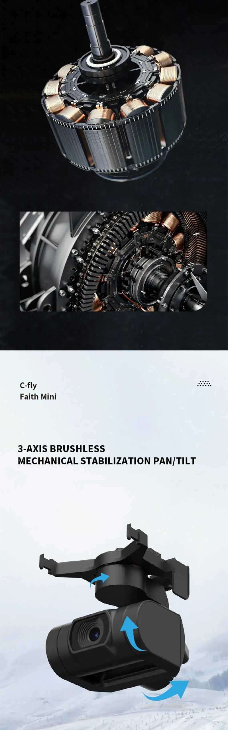 C-fly Faith Mini 3km Long Control Distance Dron 3 Axis Gimble 5g Wifi ...