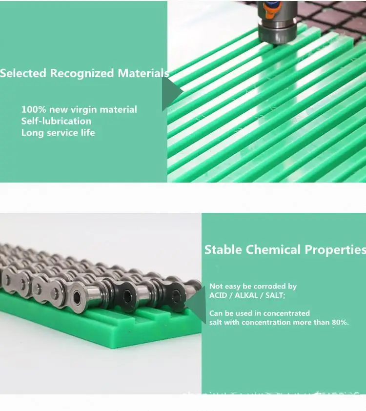 Plastic Products Factory Conveyor Sliding Linear Guides Uhmwpe Plastic ...