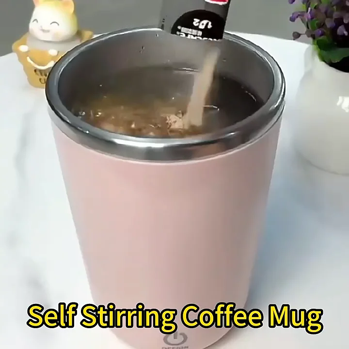 New Design Stainless Steel Self Stirring Mug Auto Mixing Coffee Cup ...