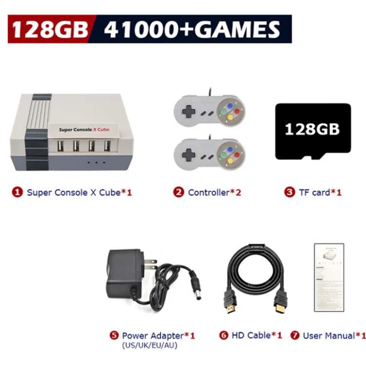 Super Console X Cube 4k Hd Home Games Play Station Retro Mini Tv Game ...