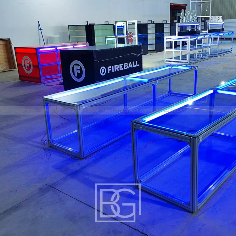 Wooden Exhibition Booths Backlit Exhibition Display Boothtrade Show ...