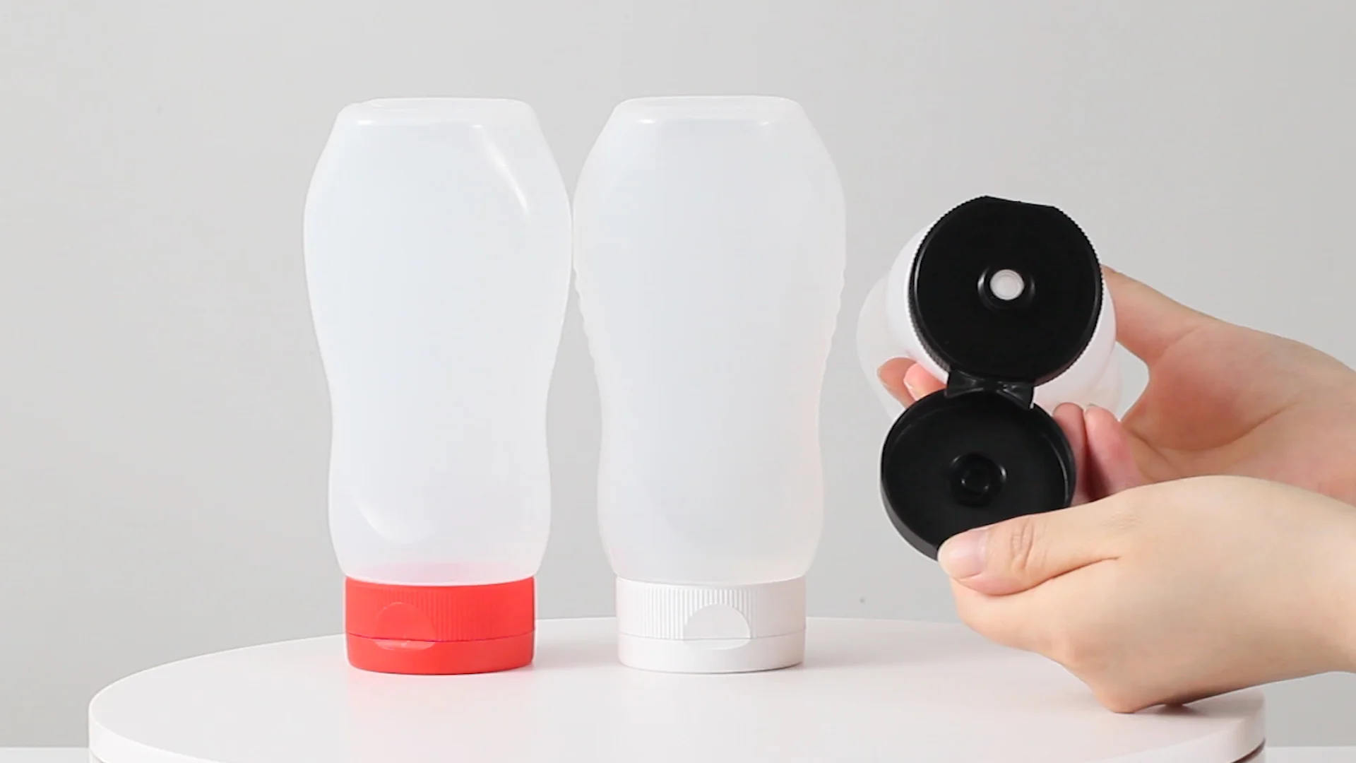 220ml 330ml Fifo Inverted Honey Plastic Pe Squeeze Bottle With Flip Cap ...