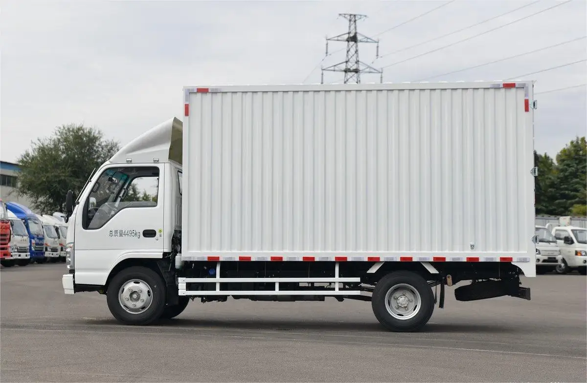 ISUZU ELF Light Duty Van Cargo Truck - Reliable & Versatile