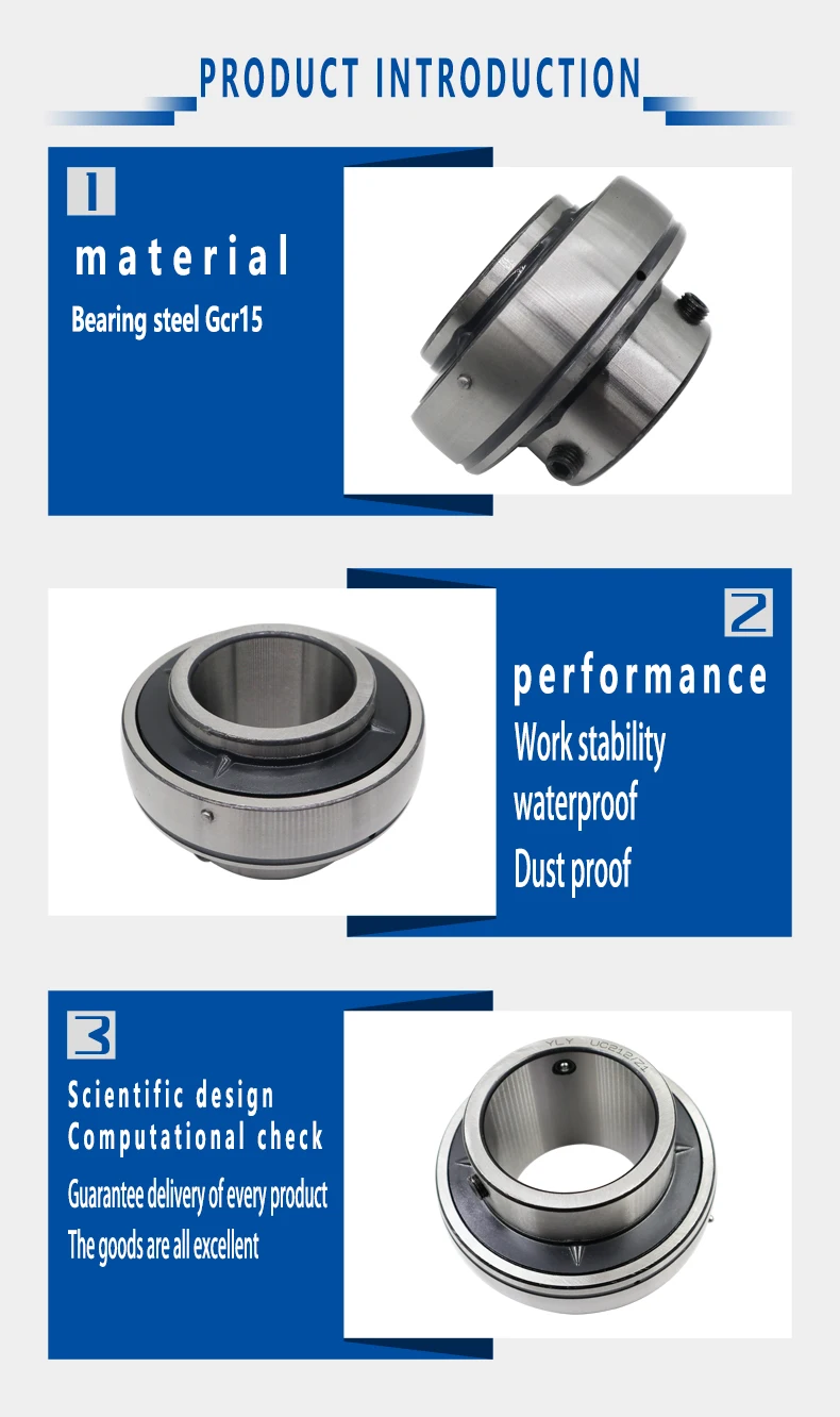 Insert Ball Bearing Uc217pillow Block Bearing Uc217 Bearing ...