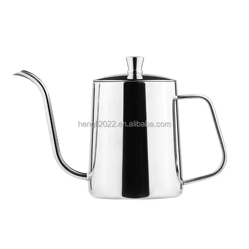 Thickened 304 Stainless Steel Lug Hand Brewing Pot Fine Mouth Coffee ...