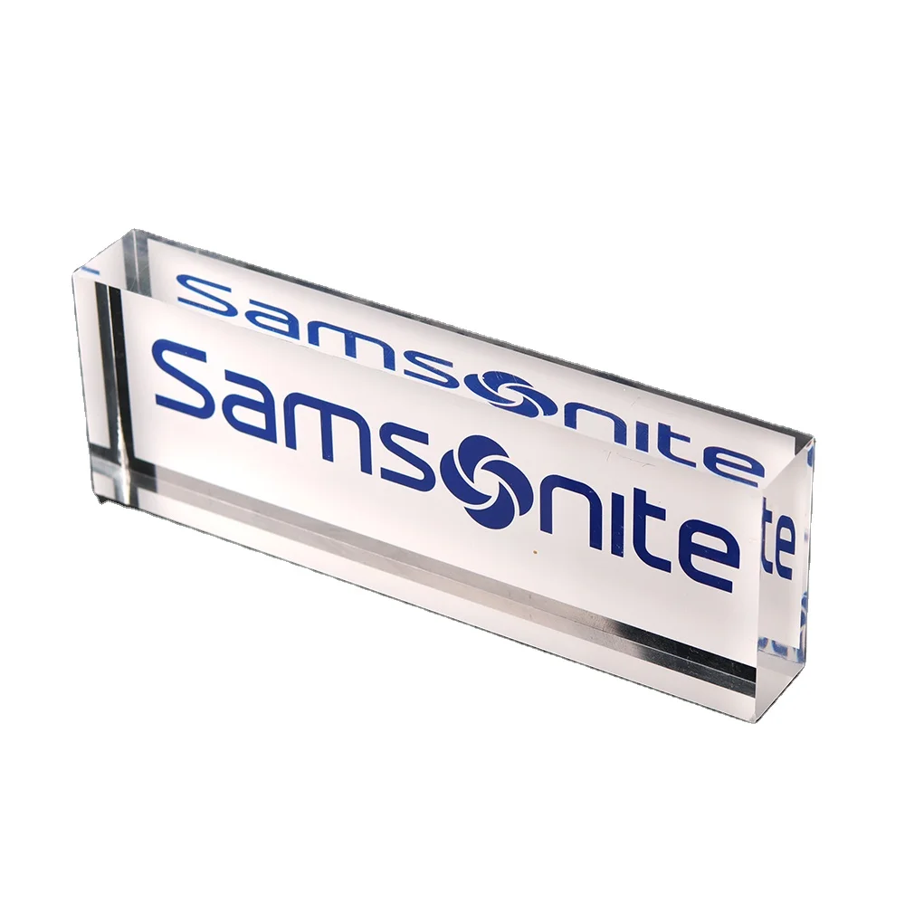 Custom OEM Plexiglass Brand Logo Transparent Crafts solid Printed ...