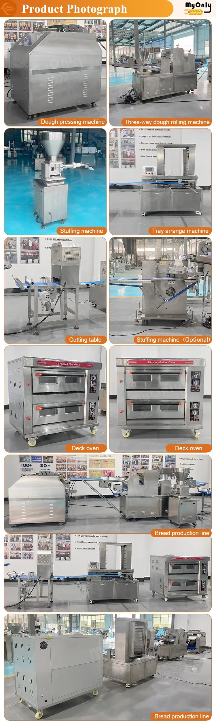 MY Commercial Automatic Toast Bread Production Line Small Bakery ...