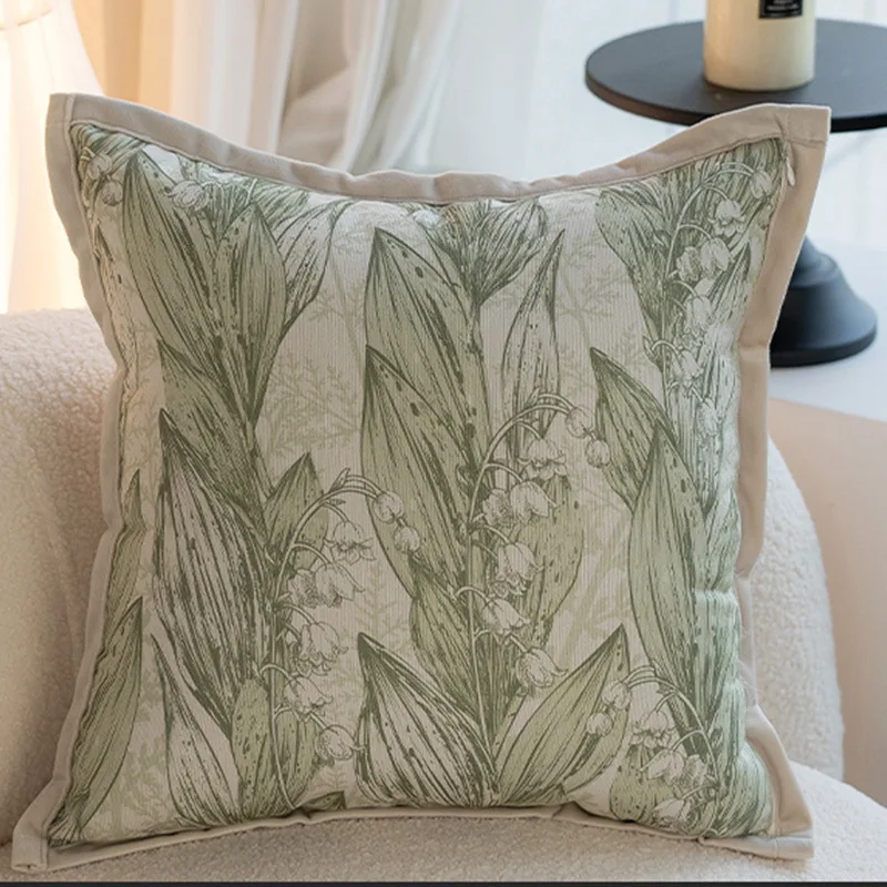 Jacquard Pillow Cover Velvet Emboss Decoration Cushion Covers Luxury ...