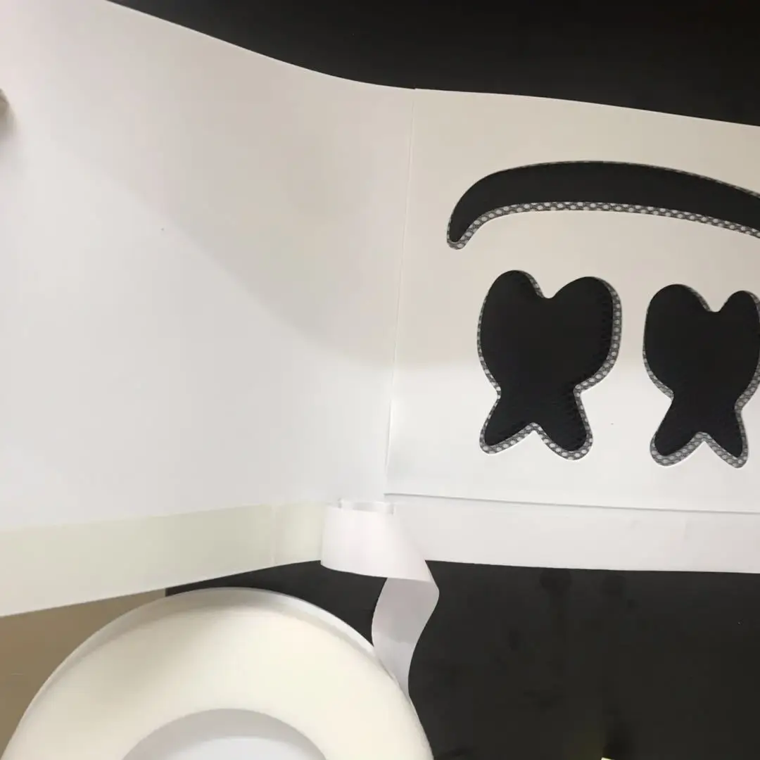 Hot Black Custom Full Face Led Light Up Mask Luminous Neon Cosplay For ...