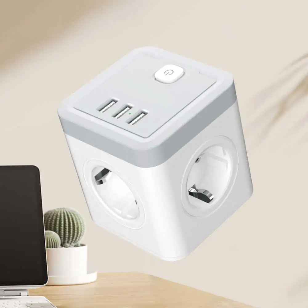 Oswell Standard Electrical Wall Sockets Usb Charger Plug 4000w/16a 4 Ac ...