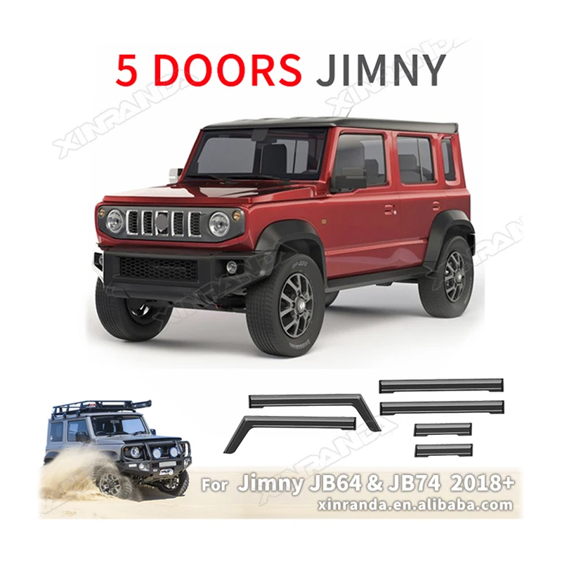 JIMNY ACCESSORIES Jimny 5 Doors Window Visor for Suzuki Jimny Jb64 Jb74 2018 2019 2020 2021 2022 ...