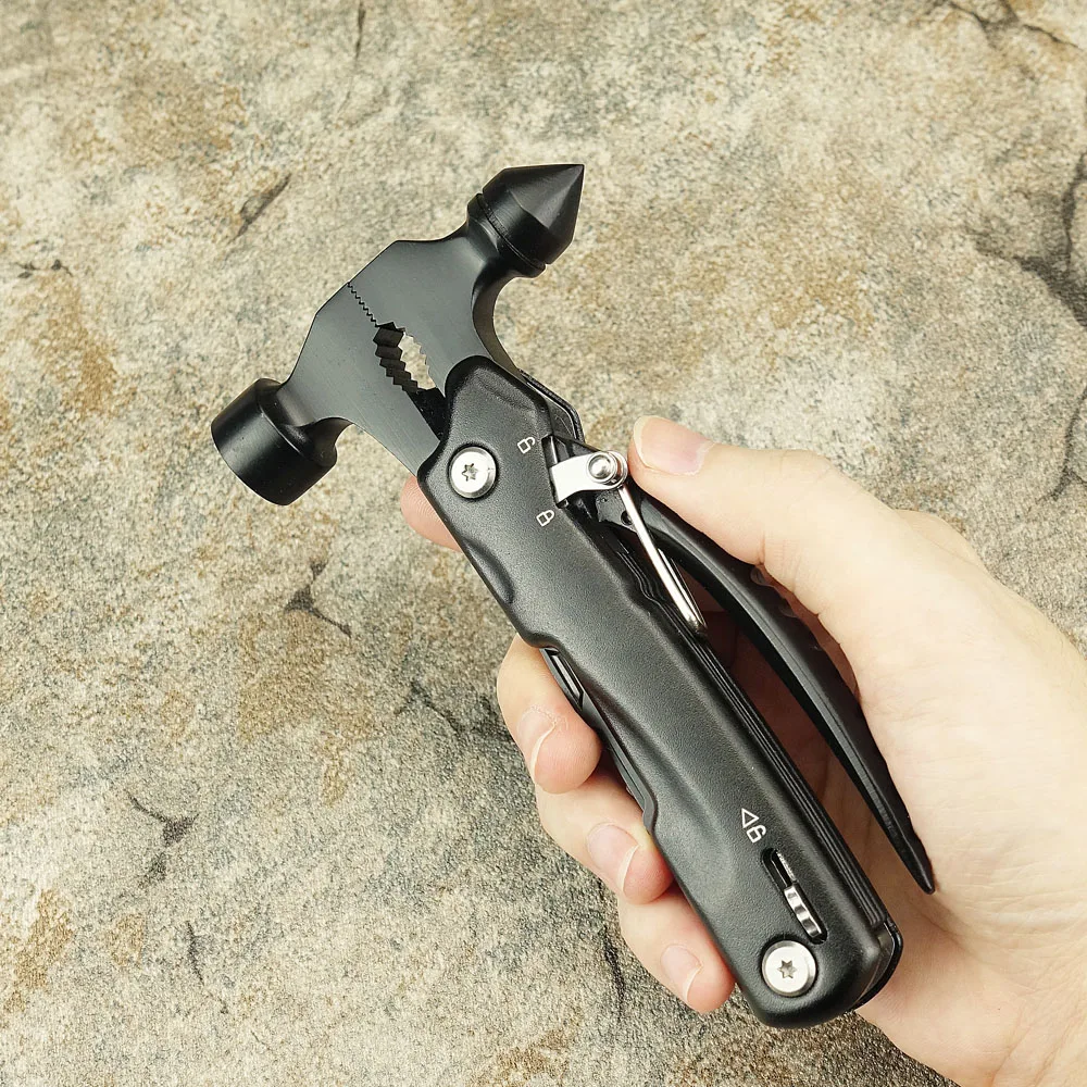 Stainless Steel Multitool Hammer All In One Tool For Camping Hiking ...