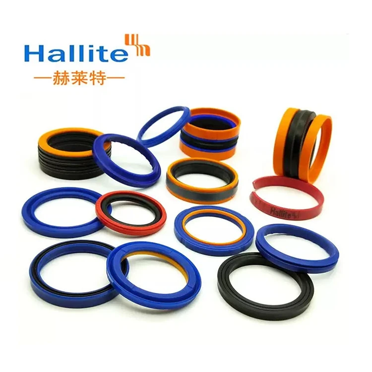 Hallite 605 Blue PU Double Lip Hydraulic Cylinder Rod Seal - OEM