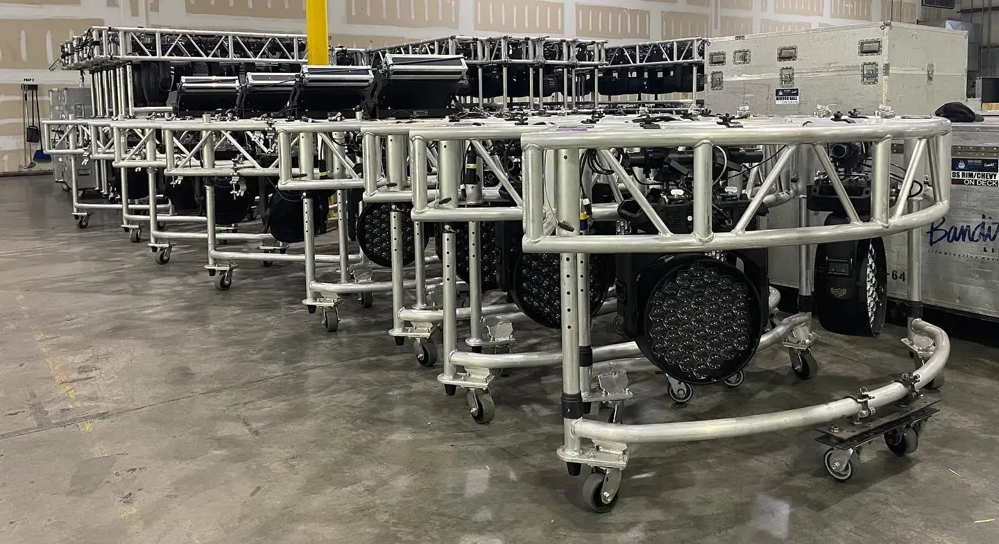 Heavy Duty Mobile Portable Aluminum Black Touring Lighting Truss Moving ...
