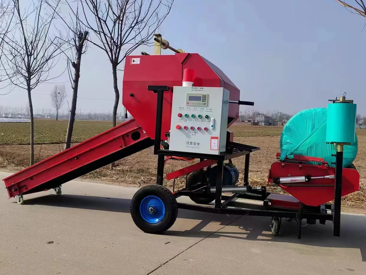Baler Fully Automatic Silage Baler Dry and Wet Dual-purpose ...