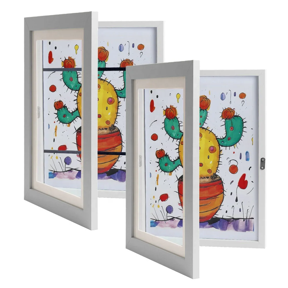 Factory Directly Supply Kids Art frame,Front Opening Display For Kids ...