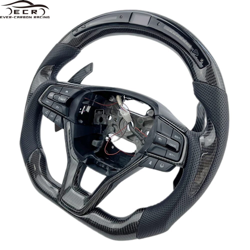 Ever-carbon Racing Ecr Personal Tailor Carbon Fiber Led Steering Wheel ...