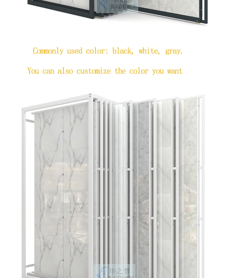 Sliding Ceramic Granite Stone Tile Display Stand Pull Out Slide Marble ...