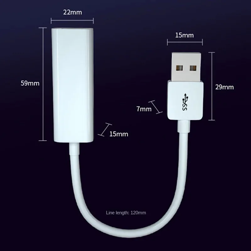 Usb To Rj45 Lan Ethernet Adapter 100mbps Usb To Rj45 Lan Converter 10m ...