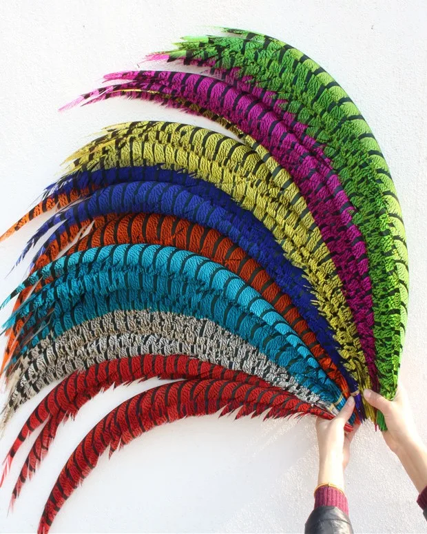 Plumas Superlargas De Cola De Faisán Amherst Para Mujer,Suministros De ...