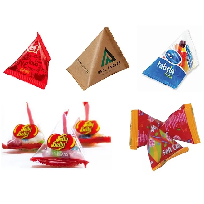 Automatic Packing Small Heat Seal Pyramid Shaped Triangle Plastic ...